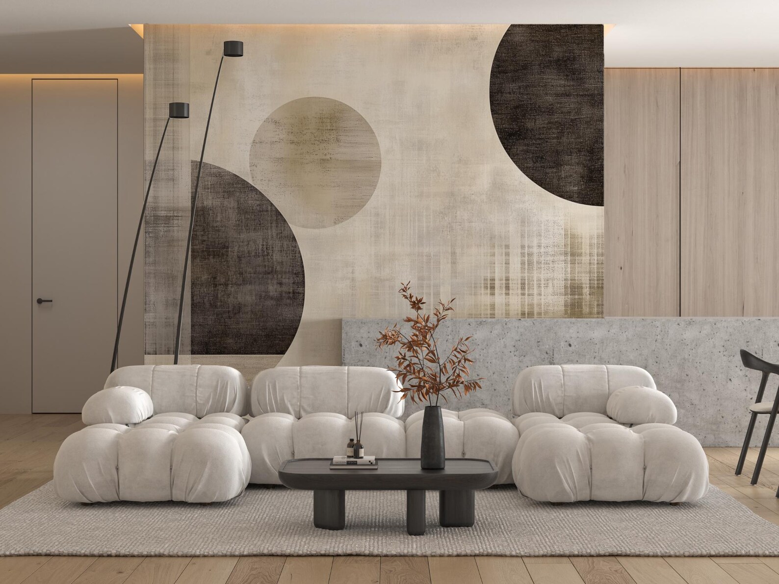 Sho Glow Wallpaper,japandi Style,scandi,japanese Design,wall Decor,peel ...