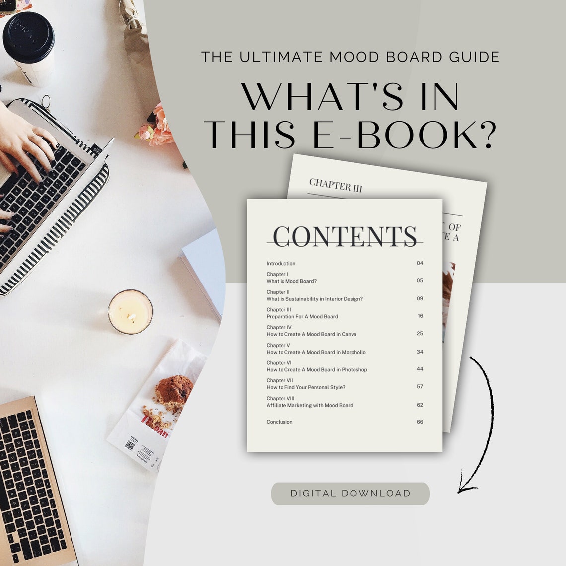 Mood Board Interior Desig E-book,mood Board Ultimate Guide,workbook for ...