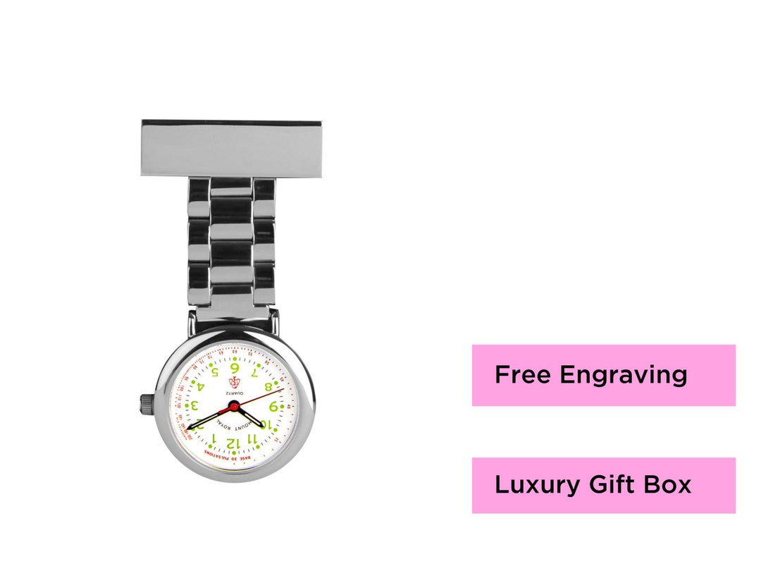 Personalised Mount Royal Engraved Nurse Watch | Minimalist Dial Nurse ...