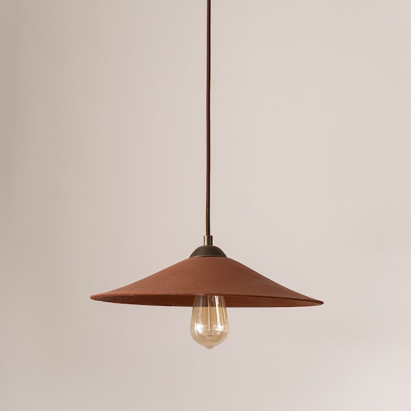 Terracotta Pendant Light - Etsy