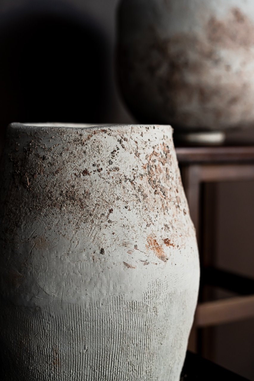 Beige Large Vase,new Home Gift,handmade Vase,unique Vase,ceramic Decor ...