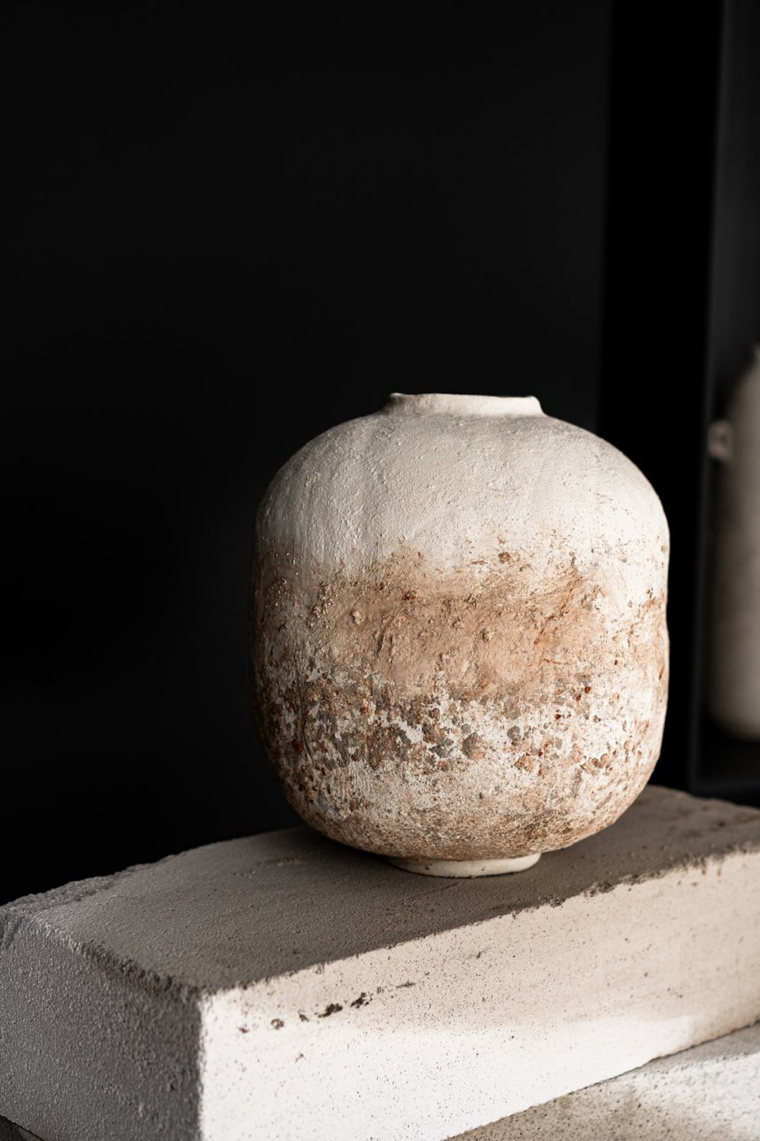 Handmade Beige Ceramic Vase: Textured Stoneware Decor - Etsy