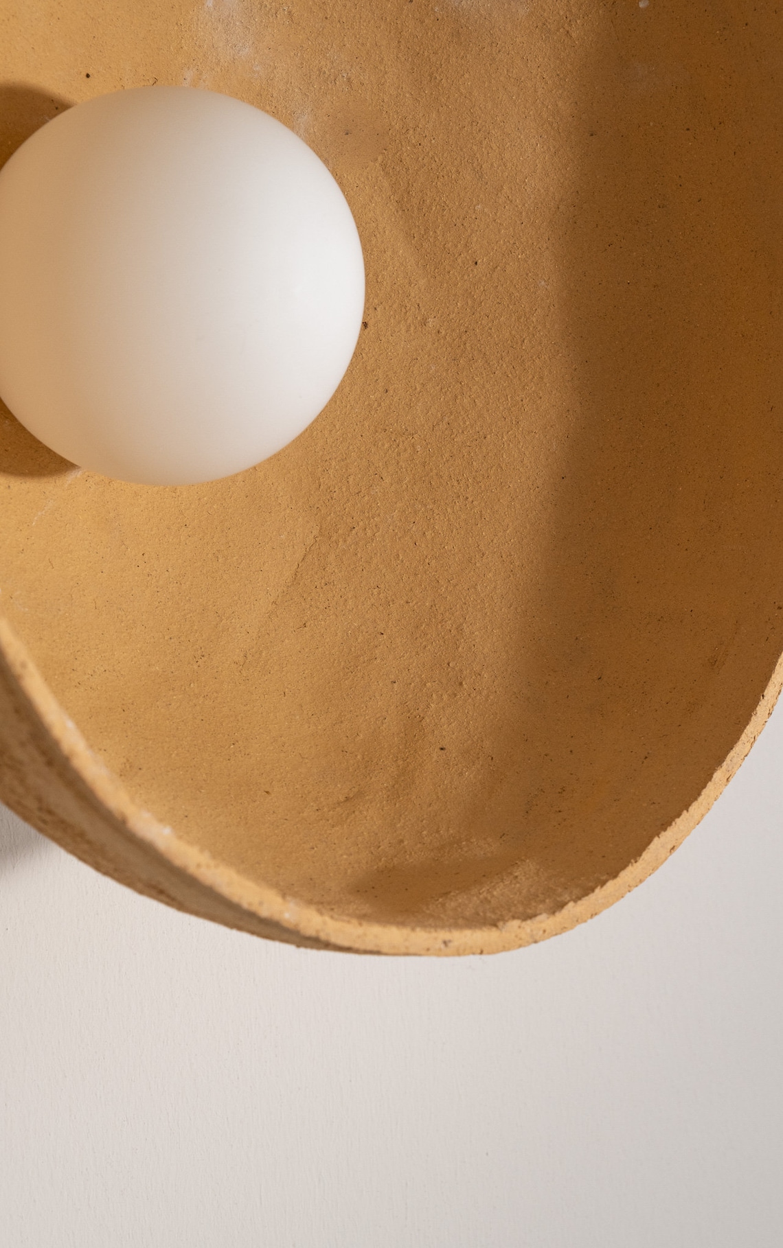 Sand Yellow Ceramic Sconce I Large Wall Light I Modern Sconce - Etsy