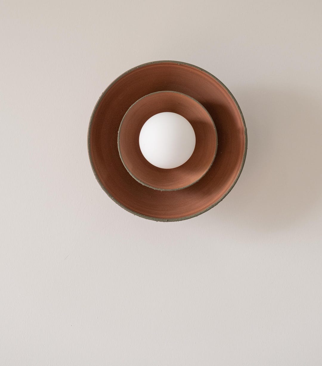 Handmade Terracotta Wall Sconce: Modern Ceramic Wall Light - Etsy