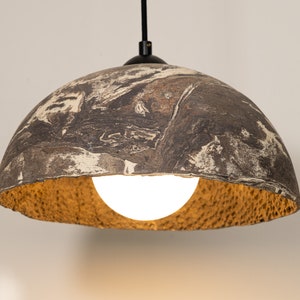Rustic Ceramic Pendant Light: 19" Pottery Chandelier - Etsy