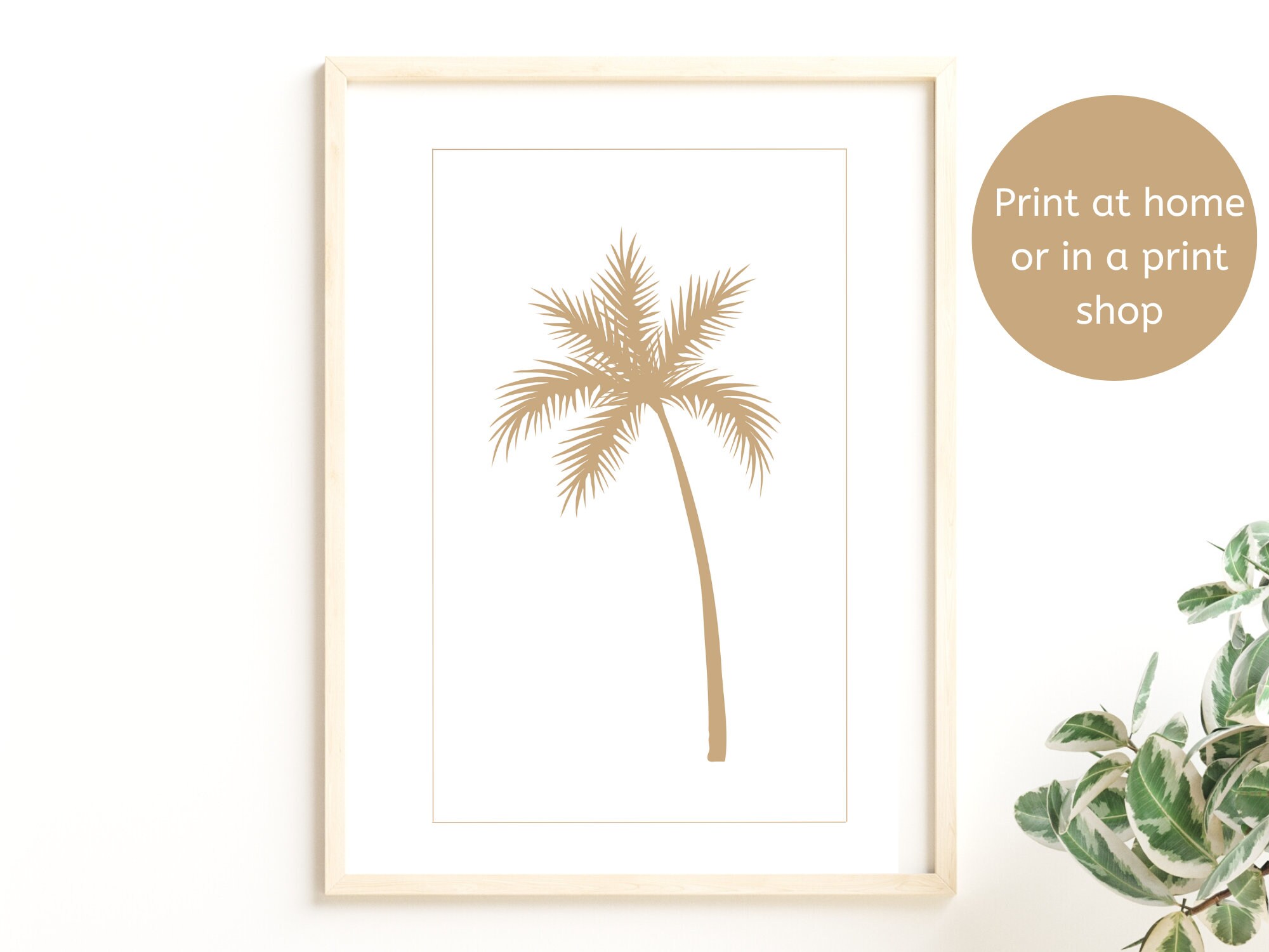 Neutral Palm Tree Prints, Coastal Wall Art, Beach Print, Neutral Wall ...