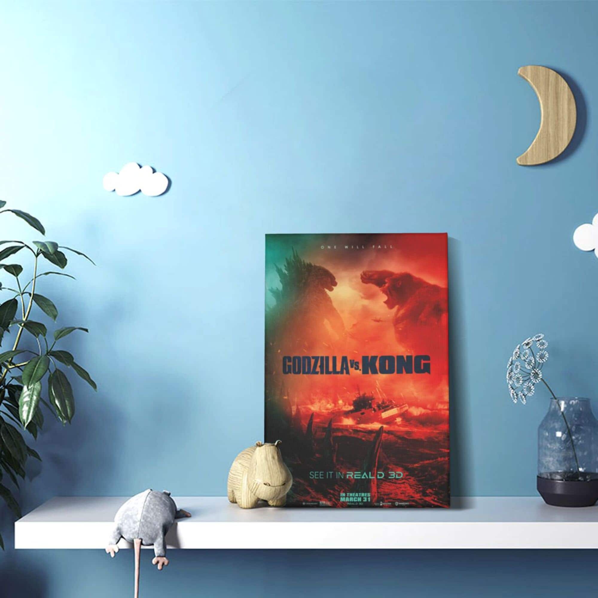 Godzilla Poster, Godzilla Poster Print, Movie Poster, Canvas Art Poster ...