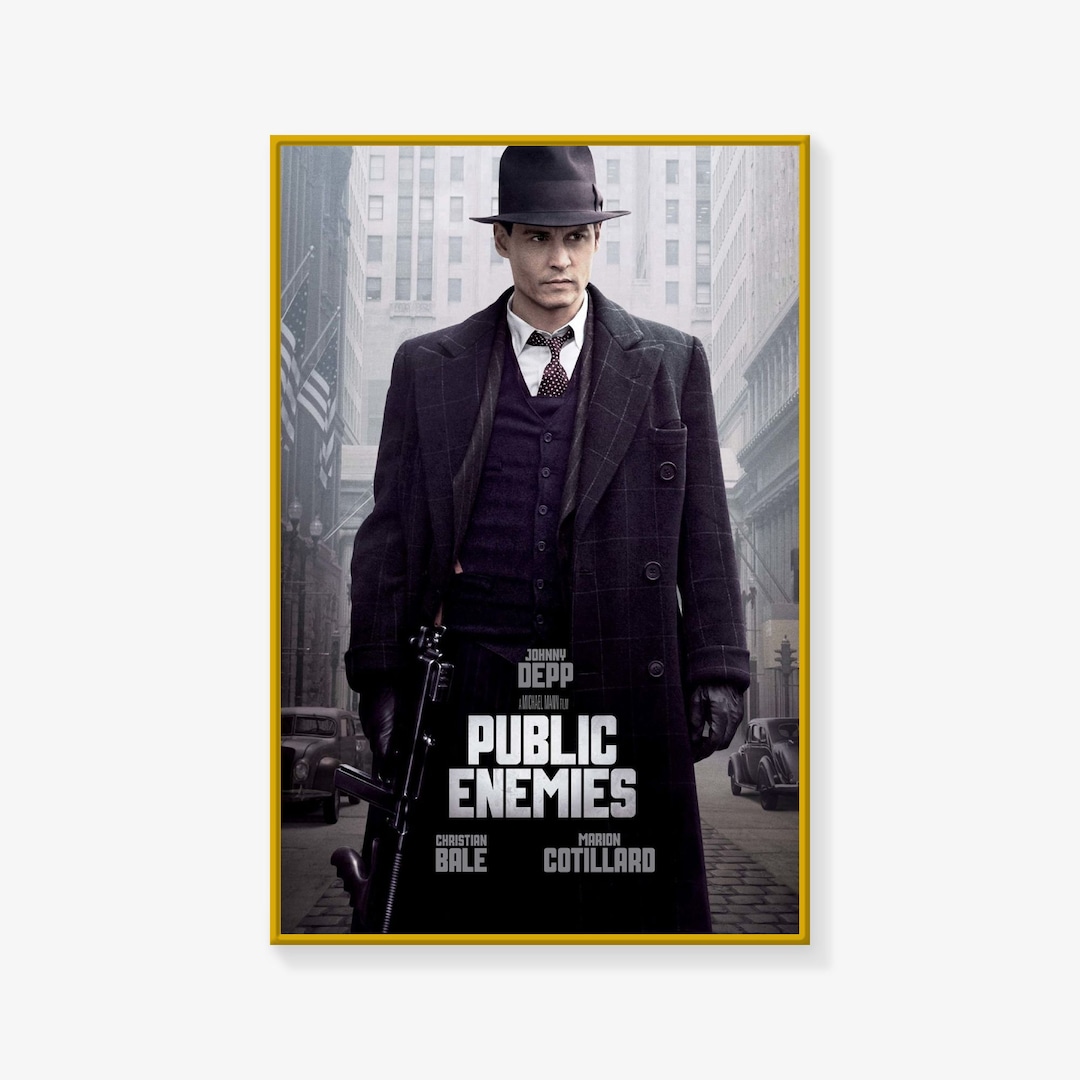 Public Enemies Poster, Movie Poster, Poster Print, Canvas Art Poster ...