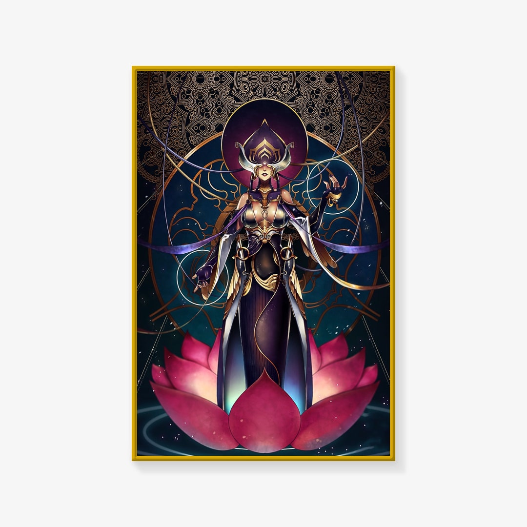 Art the Lotus Warframe Poster, Canvas Poster, Poster Print, Canvas Art ...