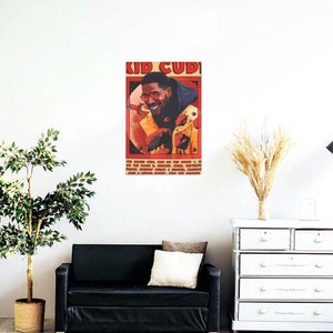 Kid Cudi Poster, Music Poster Print, Singer Poster, Canvas Art Poster ...