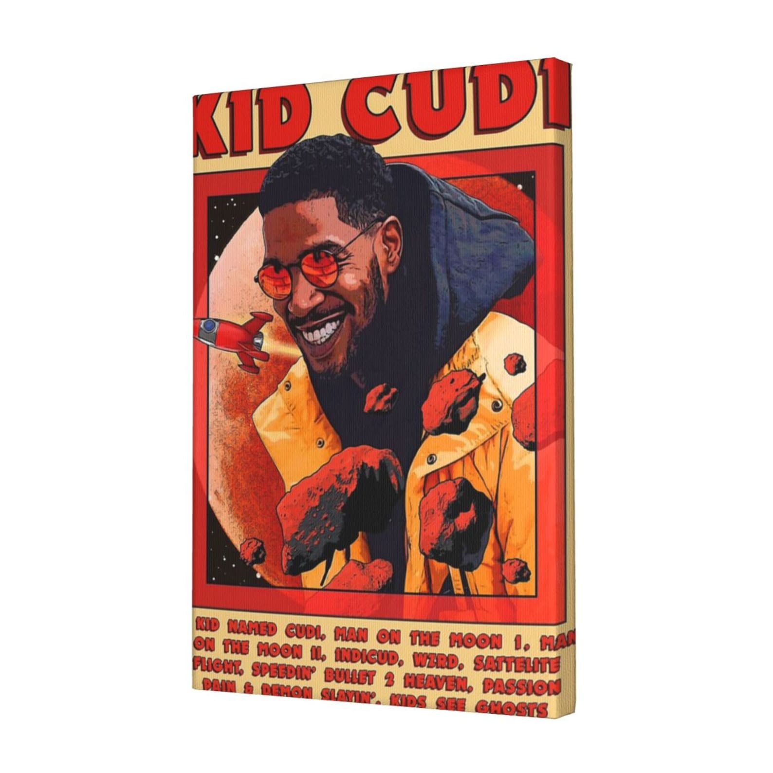 Kid Cudi Poster, Music Poster Print, Singer Poster, Canvas Art Poster ...
