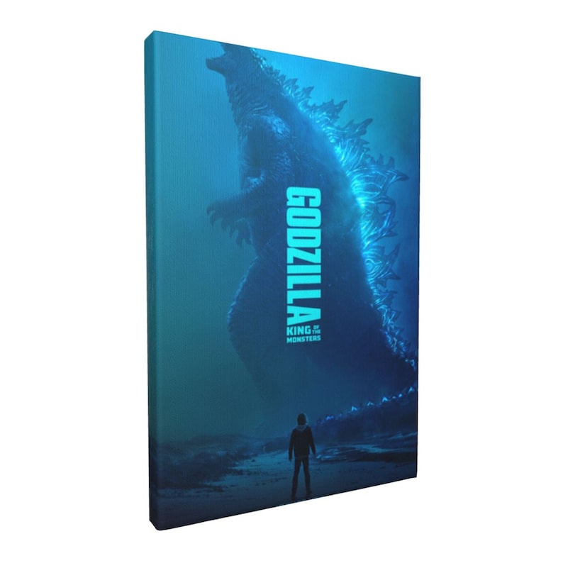 Godzilla Poster, Movie Poster, Godzilla Poster Print, Canvas Art Poster ...