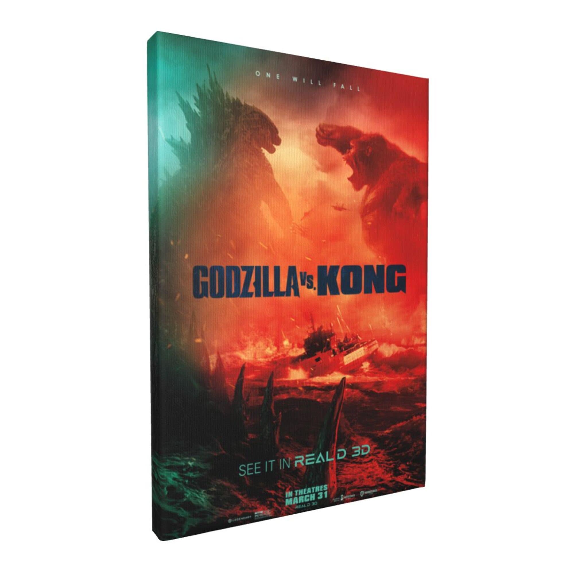 Godzilla Poster, Godzilla Poster Print, Movie Poster, Canvas Art Poster ...