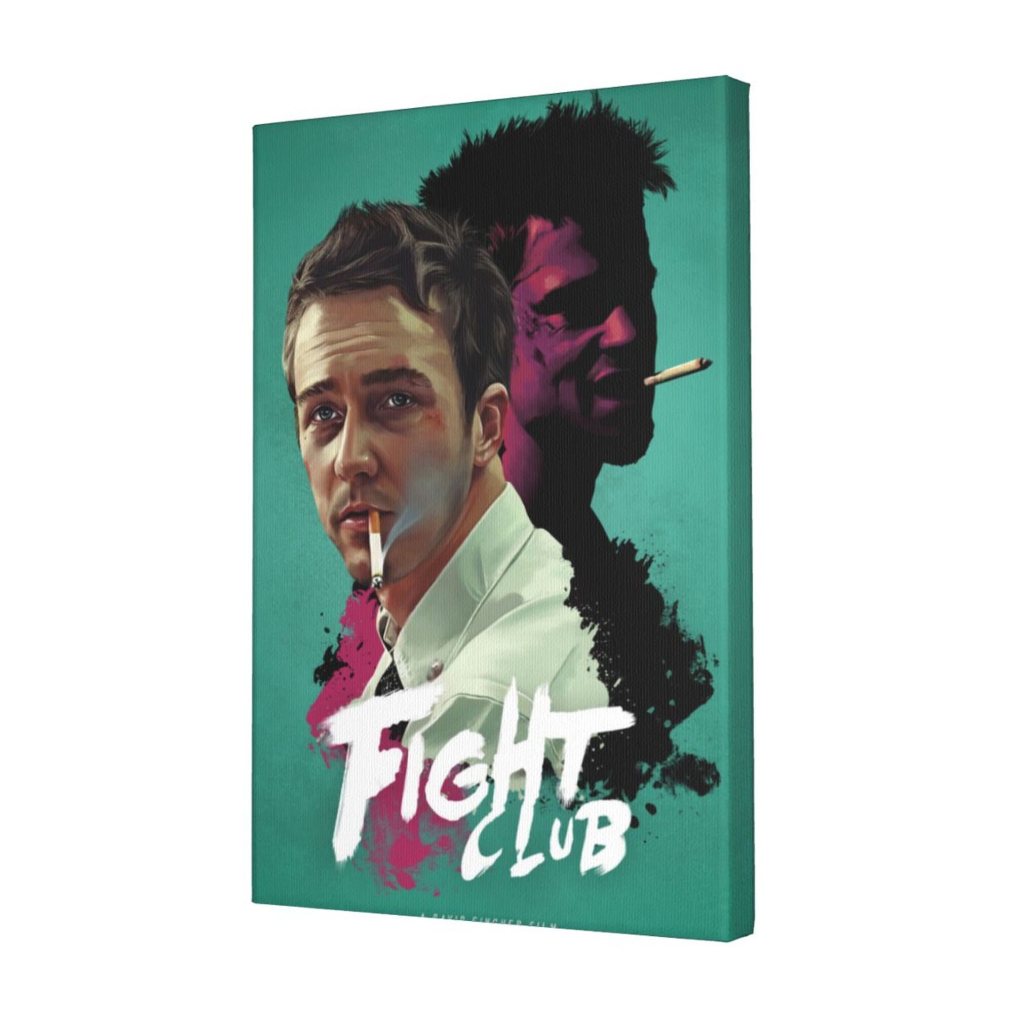 Fight Club Poster, Movie Poster, Fight Club Poster Print, Canvas Art ...