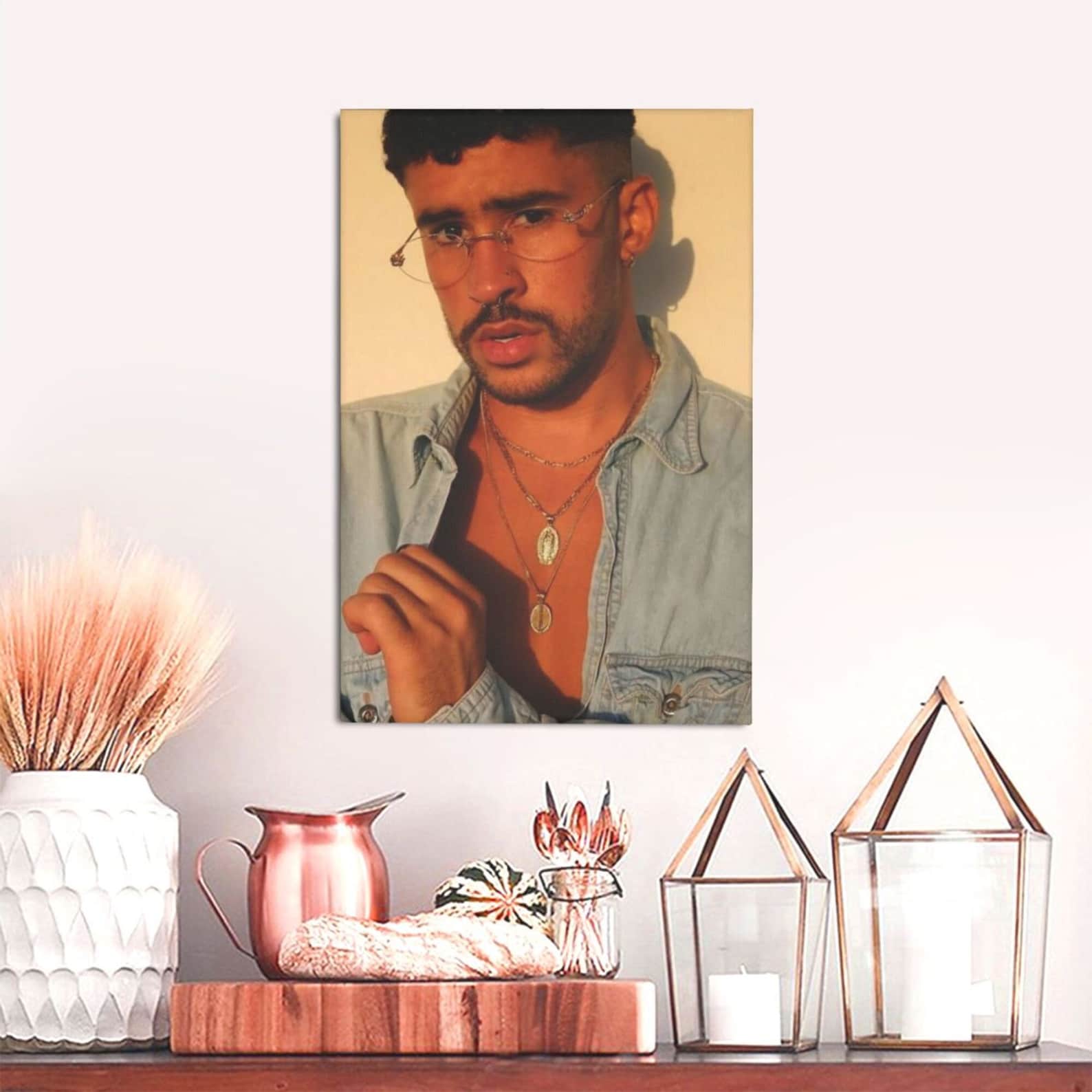 Bad Bunny Poster, Bad Bunny Poster Print, Singer Poster, Canvas Art ...