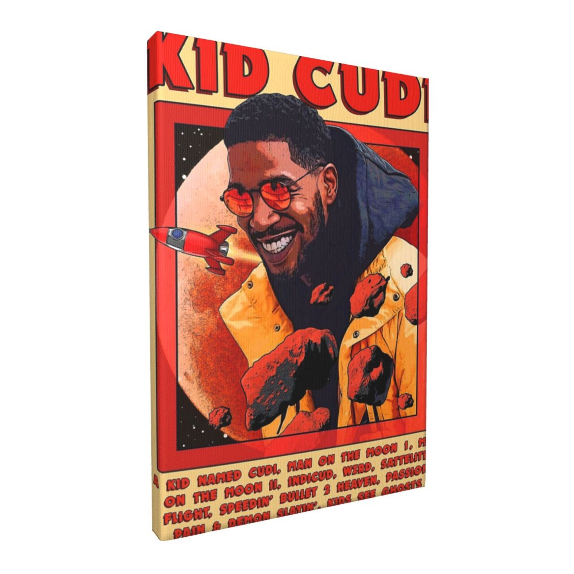 Kid Cudi Poster, Music Poster Print, Singer Poster, Canvas Art Poster ...