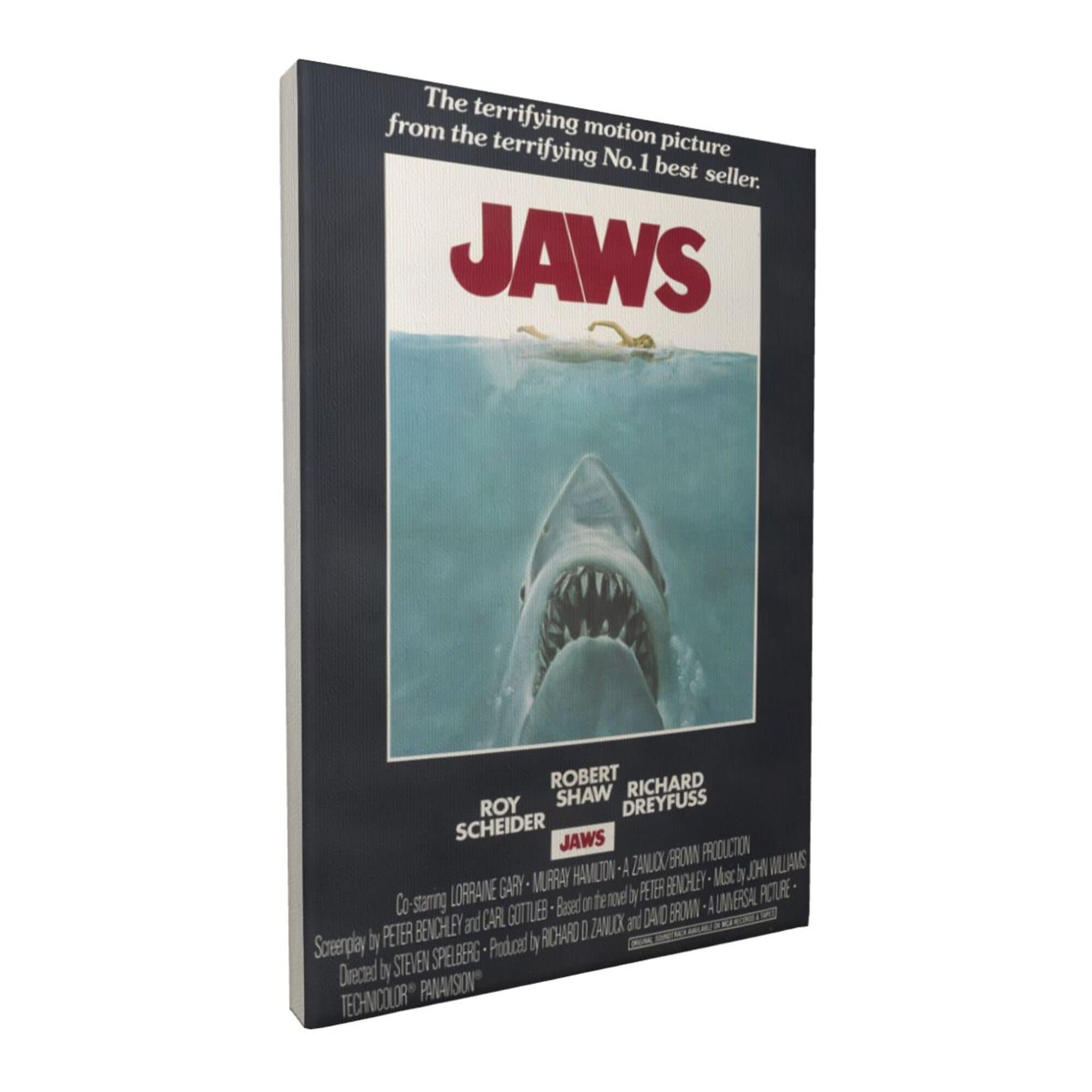 JAWS Poster, Movie Poster, JAWS Poster Print, Canvas Art Poster Wall ...