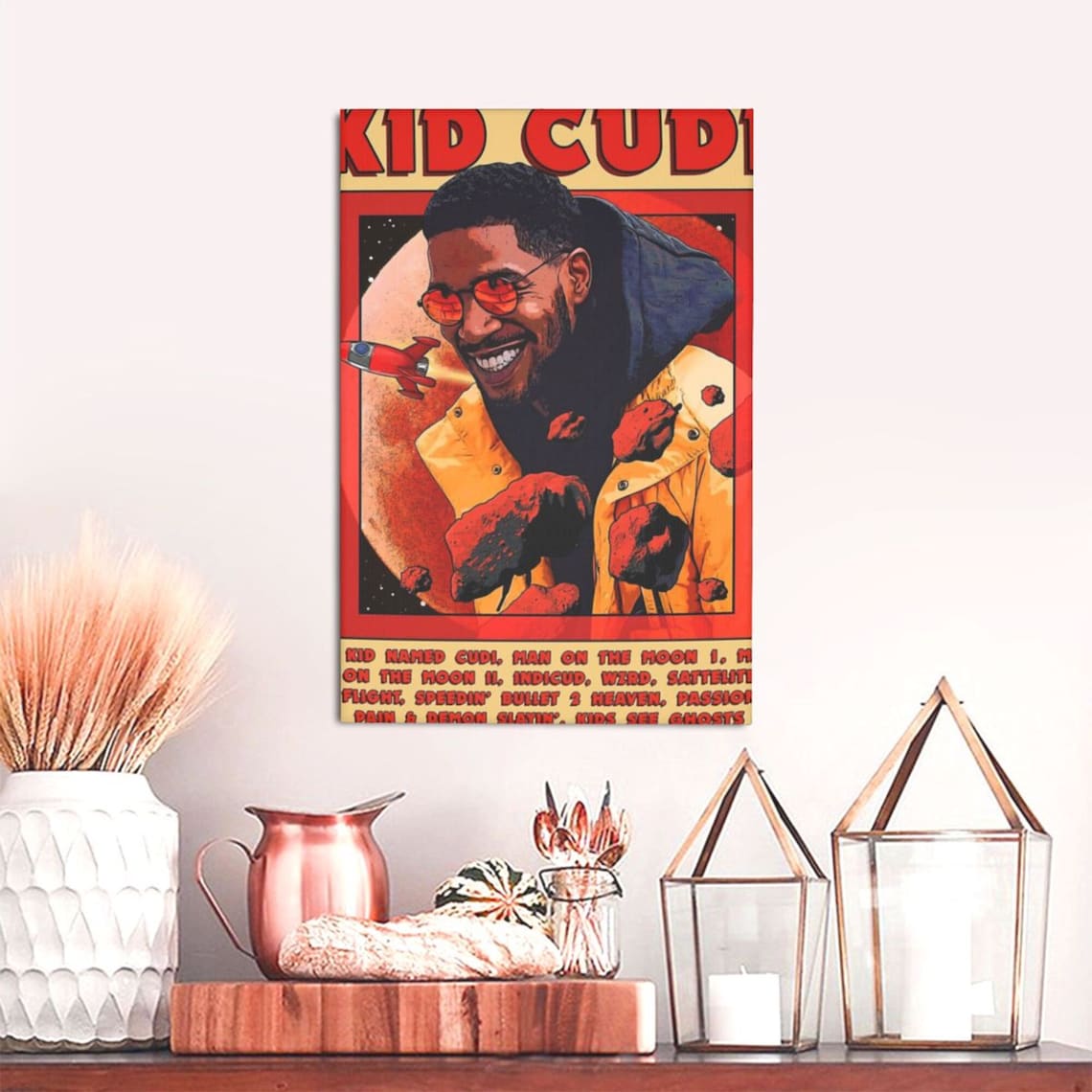 Kid Cudi Poster, Music Poster Print, Singer Poster, Canvas Art Poster ...