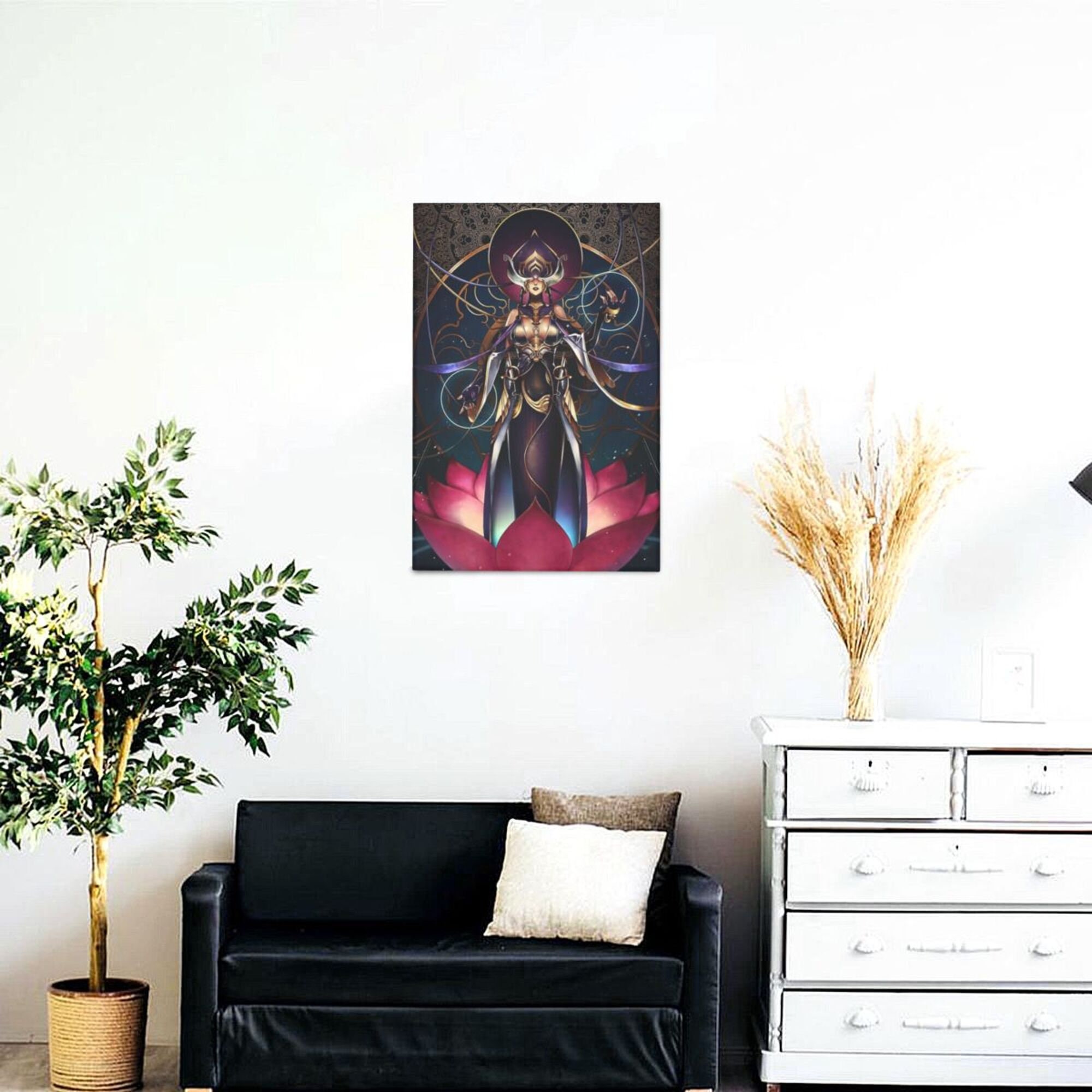 Art the Lotus Warframe Poster Canvas Poster Poster Print - Etsy