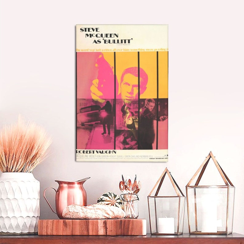Bullitt Poster Movie Poster Bullitt Poster Print Canvas Art - Etsy