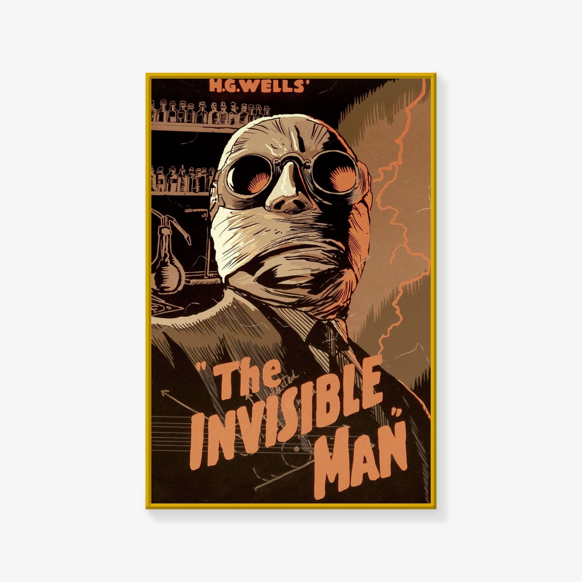 The Invisible Man Poster, Movie Poster, Poster Print, Canvas Art Poster ...