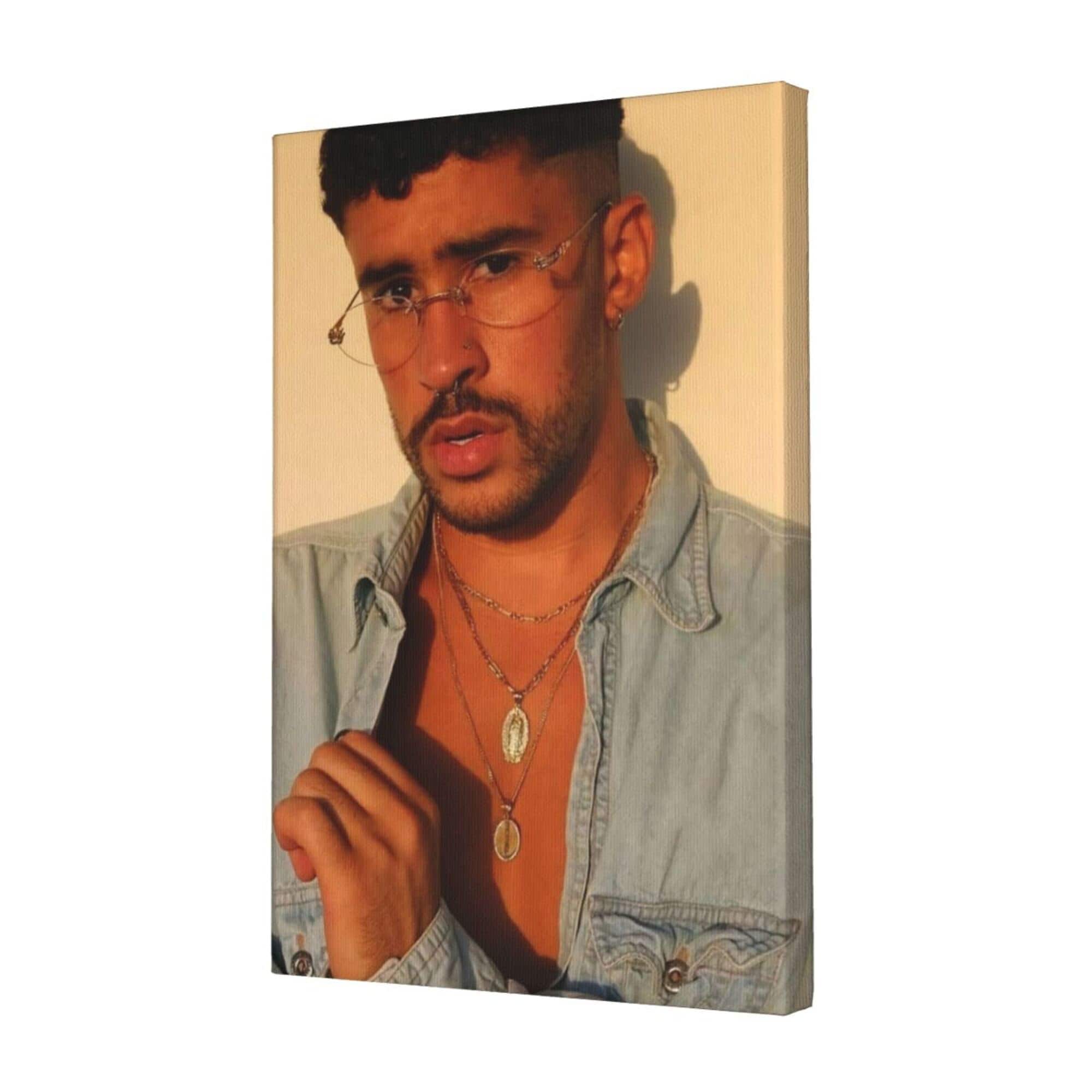 Bad Bunny Poster, Bad Bunny Poster Print, Singer Poster, Canvas Art ...