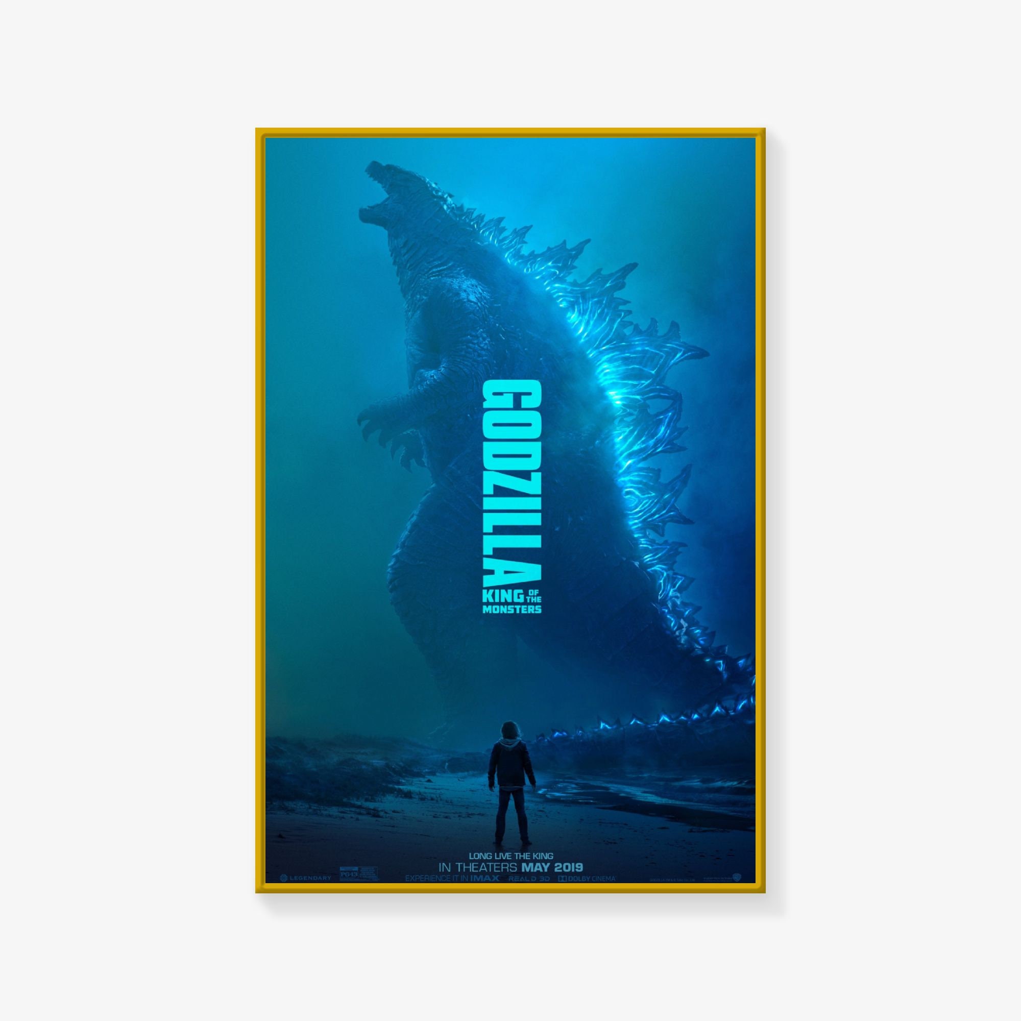 Godzilla Poster, Movie Poster, Godzilla Poster Print, Canvas Art Poster ...