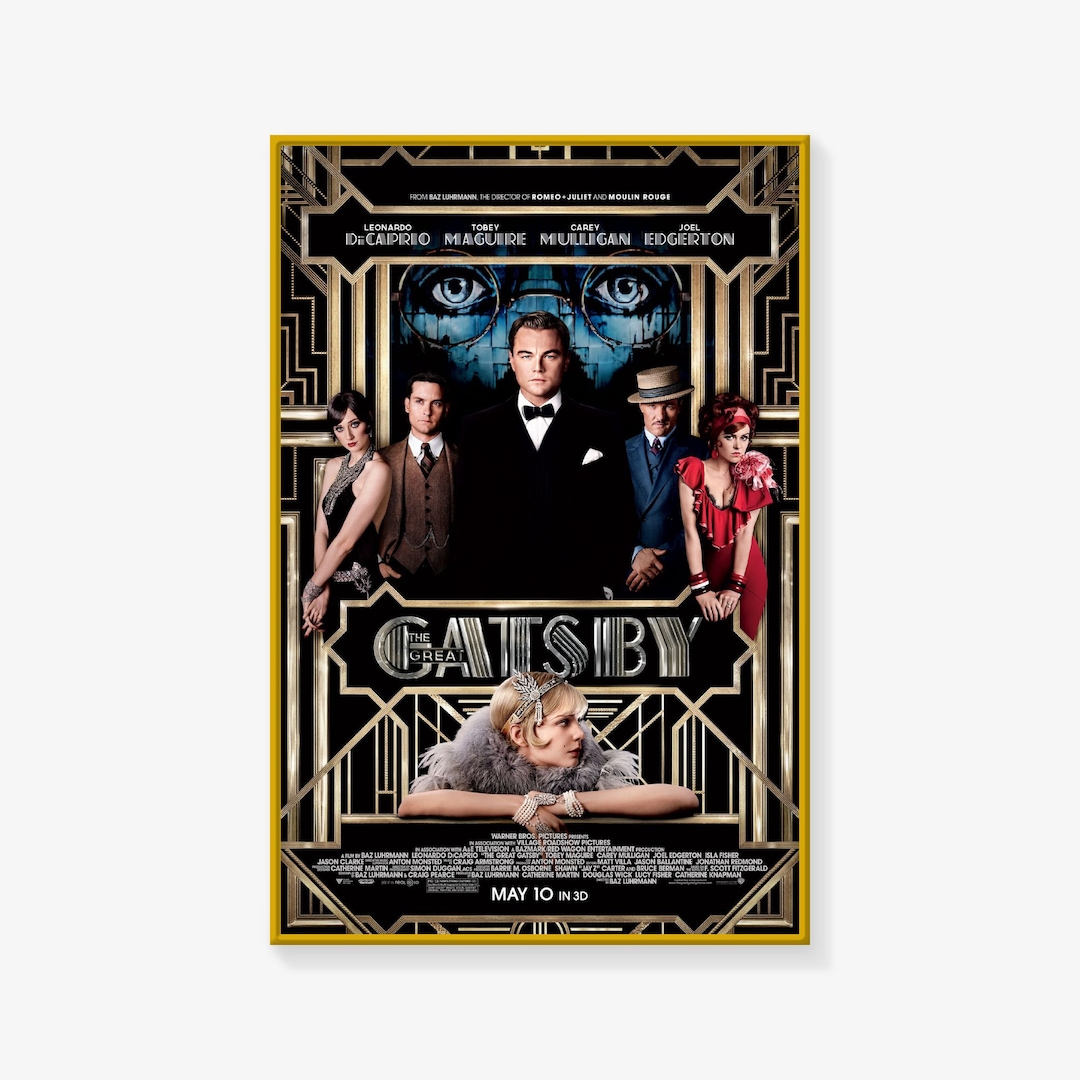 The Great Gatsby Poster, Movie Poster, Poster Print, Canvas Art Poster ...