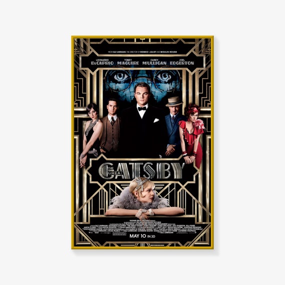 The Great Gatsby Poster Movie Poster Poster Print Canvas - Etsy