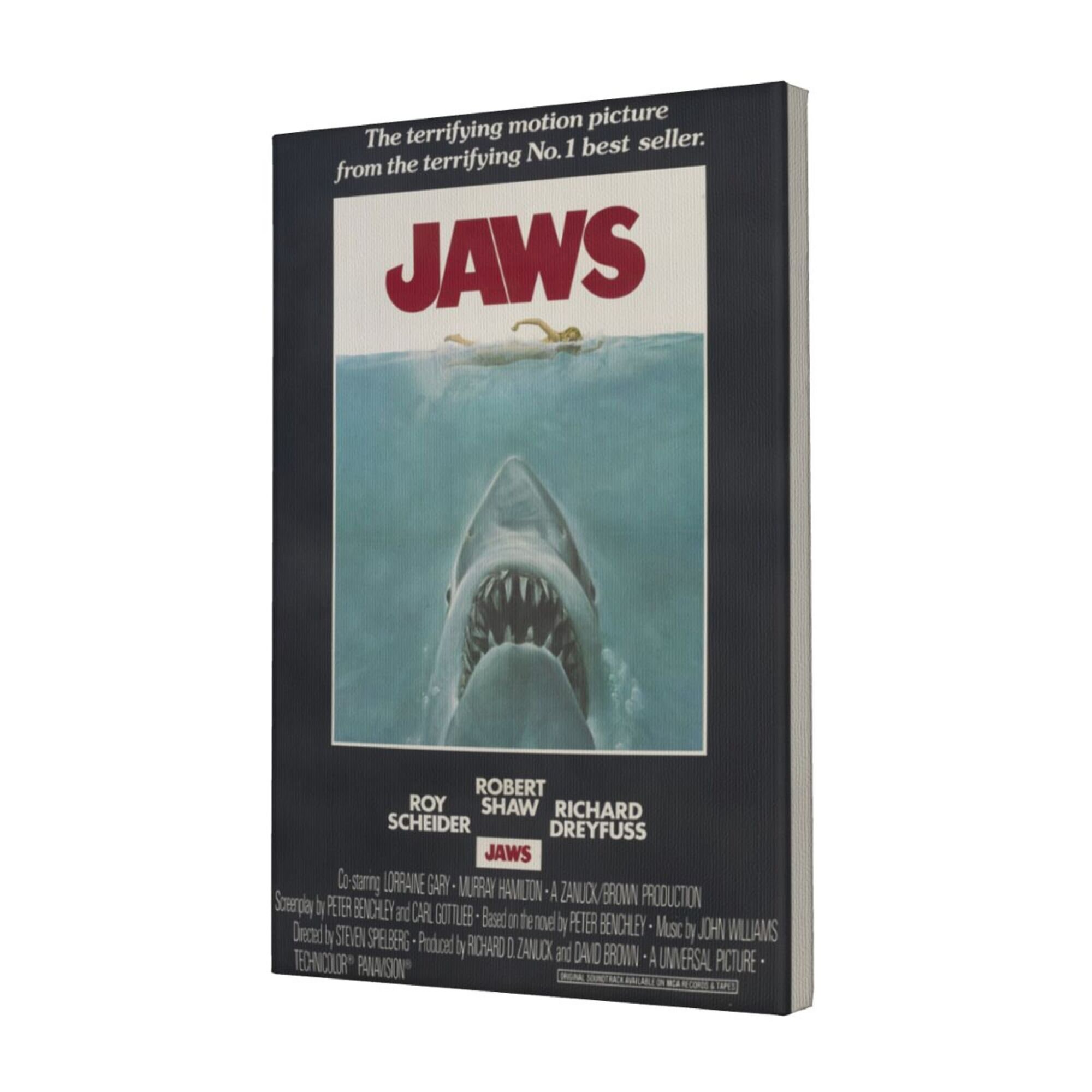 JAWS Poster, Movie Poster, JAWS Poster Print, Canvas Art Poster Wall ...