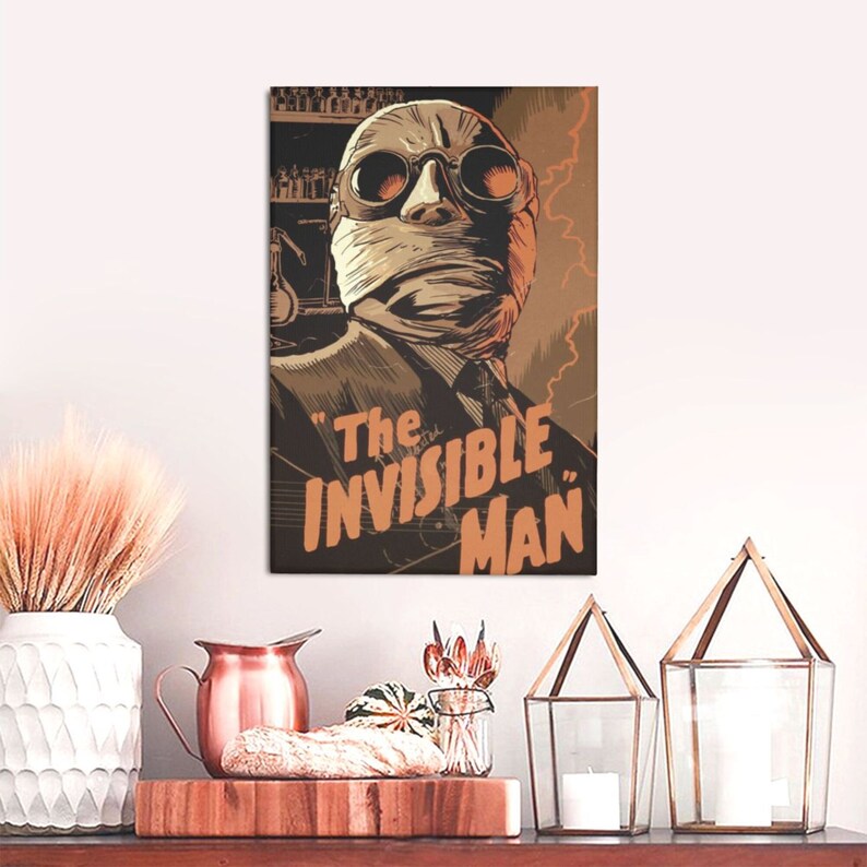 The Invisible Man Poster, Movie Poster, Poster Print, Canvas Art Poster ...