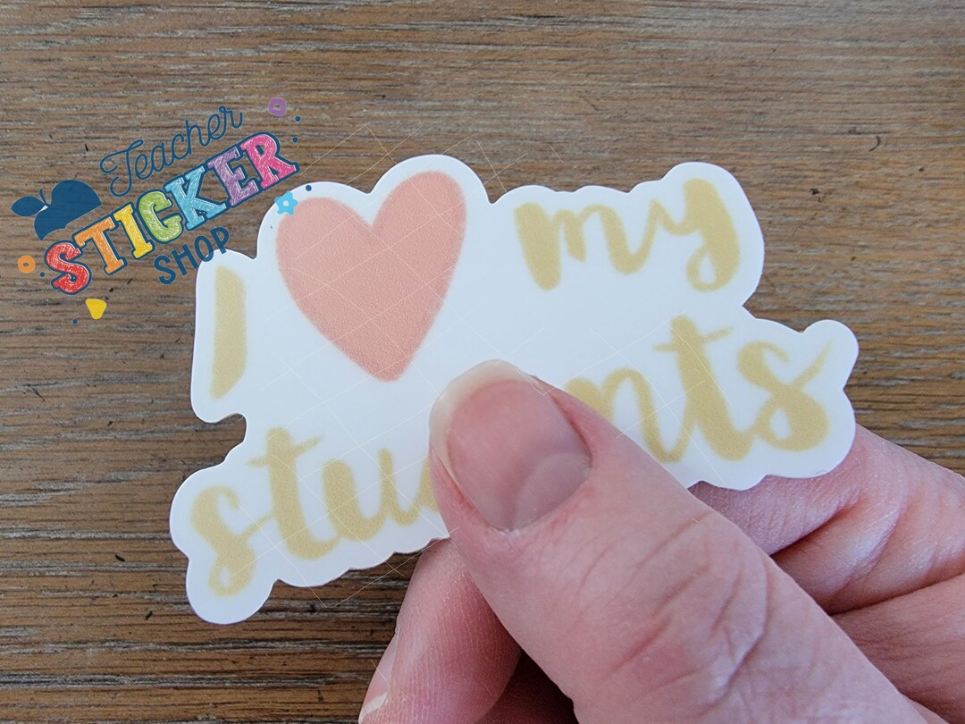 Boho I Heart My Students Sticker, Vinyl Teacher Sticker, Teacher ...