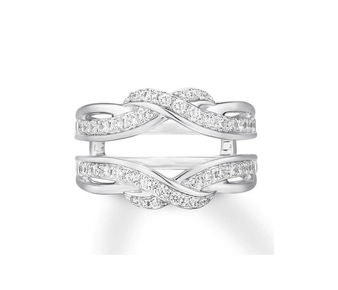 Wedding Ring Enhancer Wrap Engagement Ring Guard Diamond - Etsy