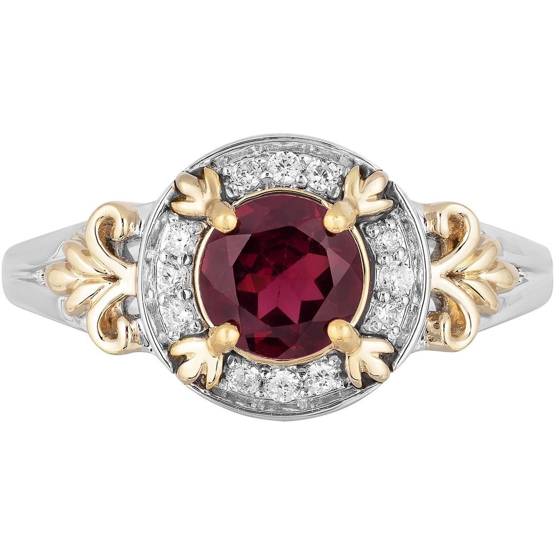 Red Garnet Ring, Disneys Frozen Princess Anna Ring Sterling Silver ...