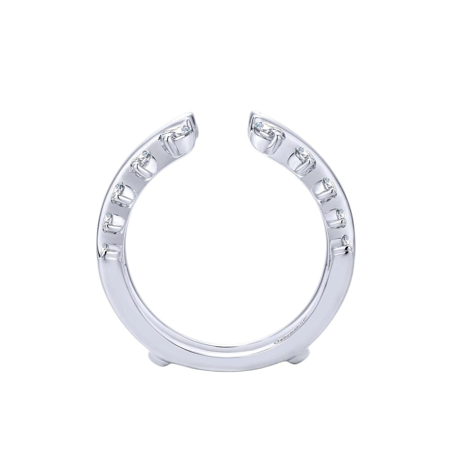 Open Leaf Wedding Ring Enhancer Round Diamond Ring Wrap 14K - Etsy