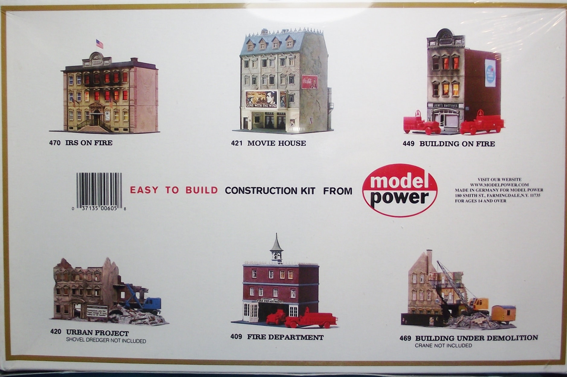 Silverado Station 605 HO Gauge Model RR Building Kit by Model Power 125 ...