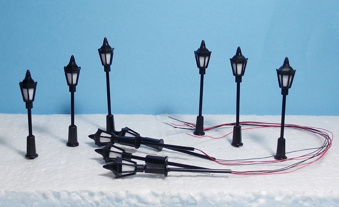 New LED HO Scale Cast Iron Style Lights 10 Pcs W/resistors & - Etsy
