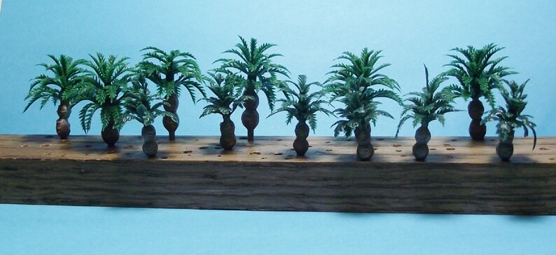 Small Size Model Bottle Palm Trees for Multi Scale Use-12 Pieces Total ...