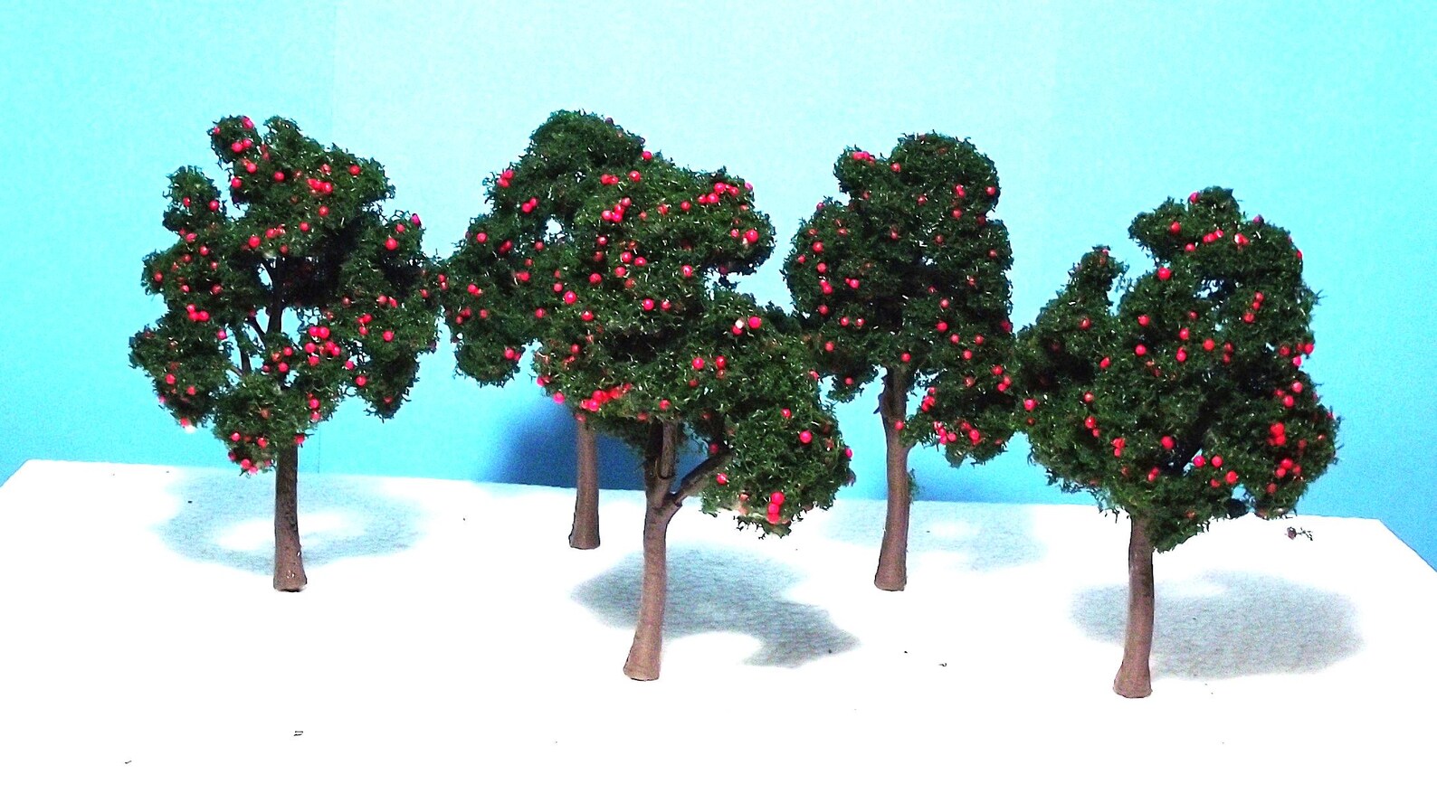 Scale Model Apple Trees-5 Pieces Authentic Shapeable Apple Trees-4 3/8 ...