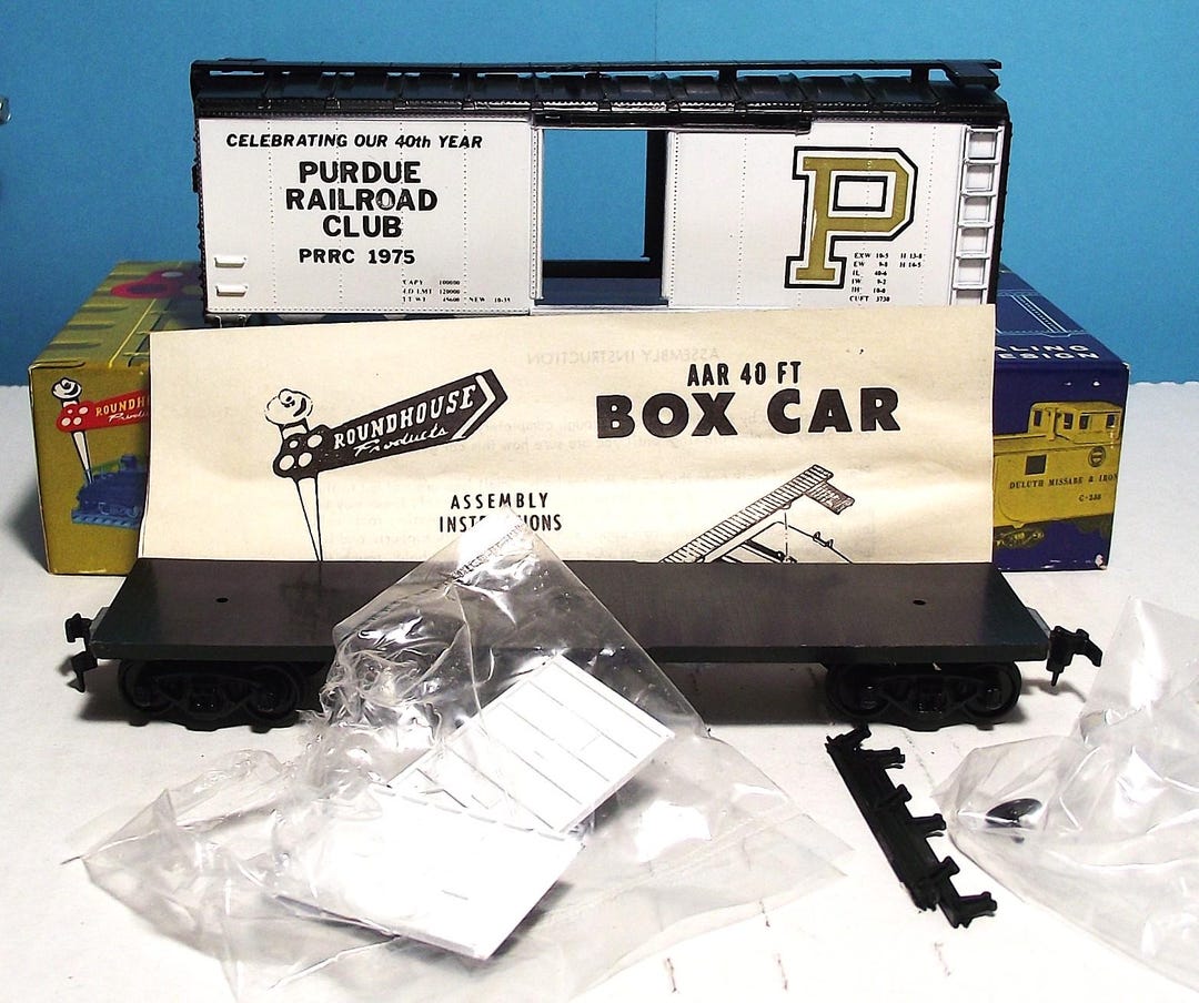 Roundhouse HO Gauge Freight Car Kits-purdue University Railroad Club-a ...