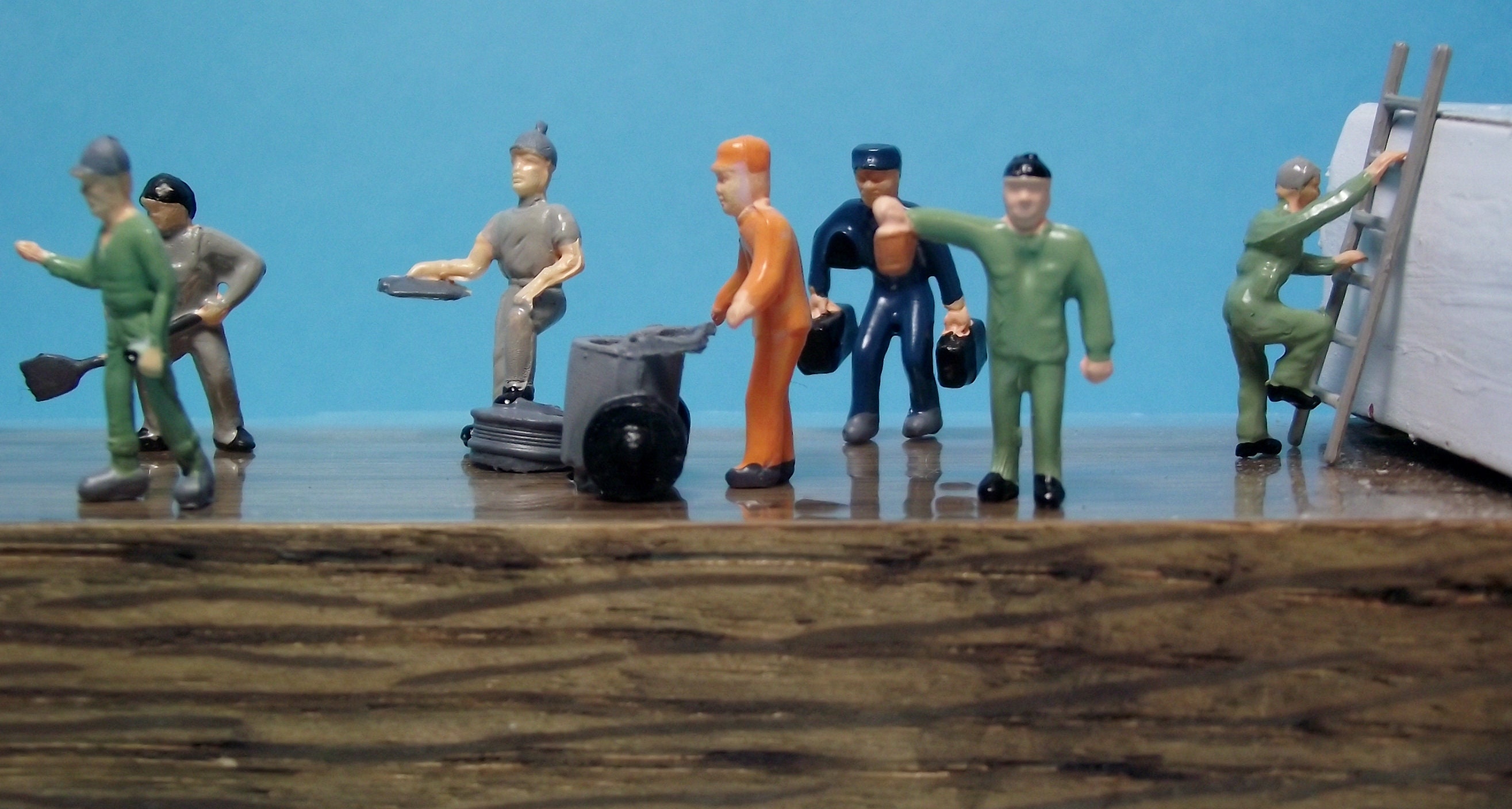 HO Scale 1:87 Model Railroad Workers 25 Pieces in Several Different ...