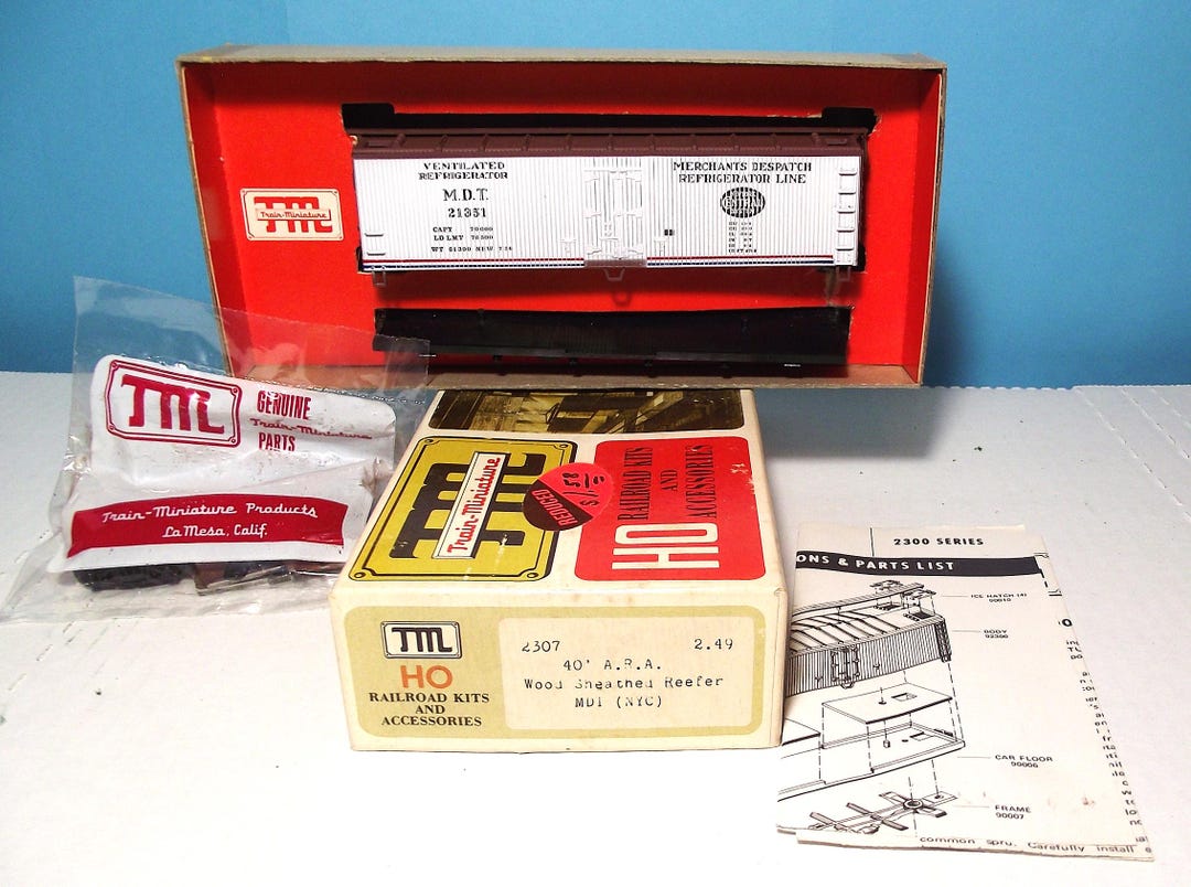 HO Gauge Train-miniature Kit 40' A.R.A. Wood Sheathed Refrigerator Car ...