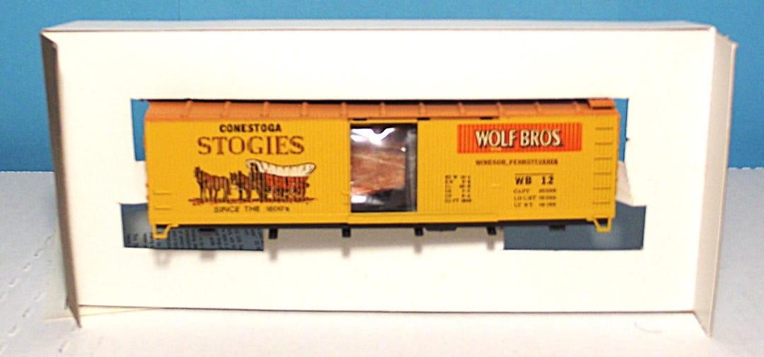 HO Gauge 40' Wood Box Car Kit: Conestoga Stogies, Wolf Bros Tobacco - Etsy