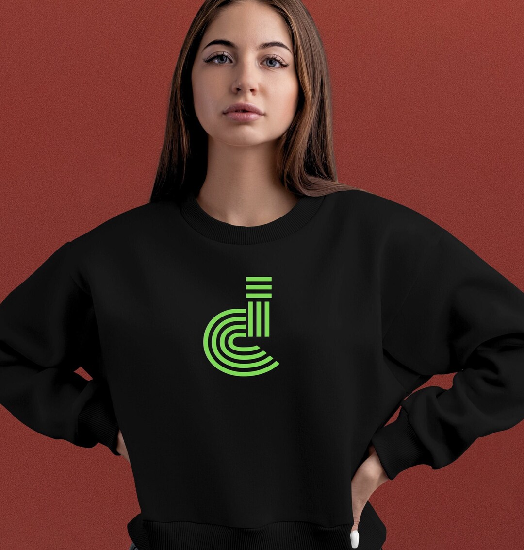WTF Bright Neon Green Riddle Print, Inverted Question Mark Sweatshirt ...