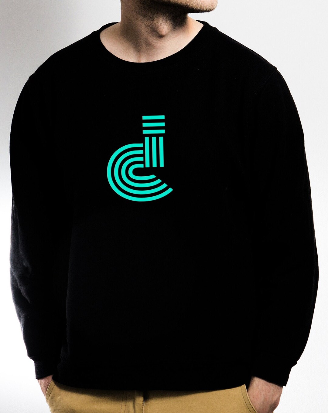 Cool Neon Blue Riddler Print Inverted Question Mark Sweater - Etsy