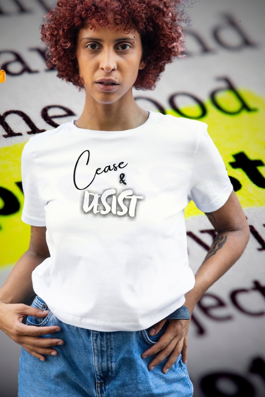 Legal Satire Cease & Desist Slogan, Satirical Tee, Law Quote Shirt ...