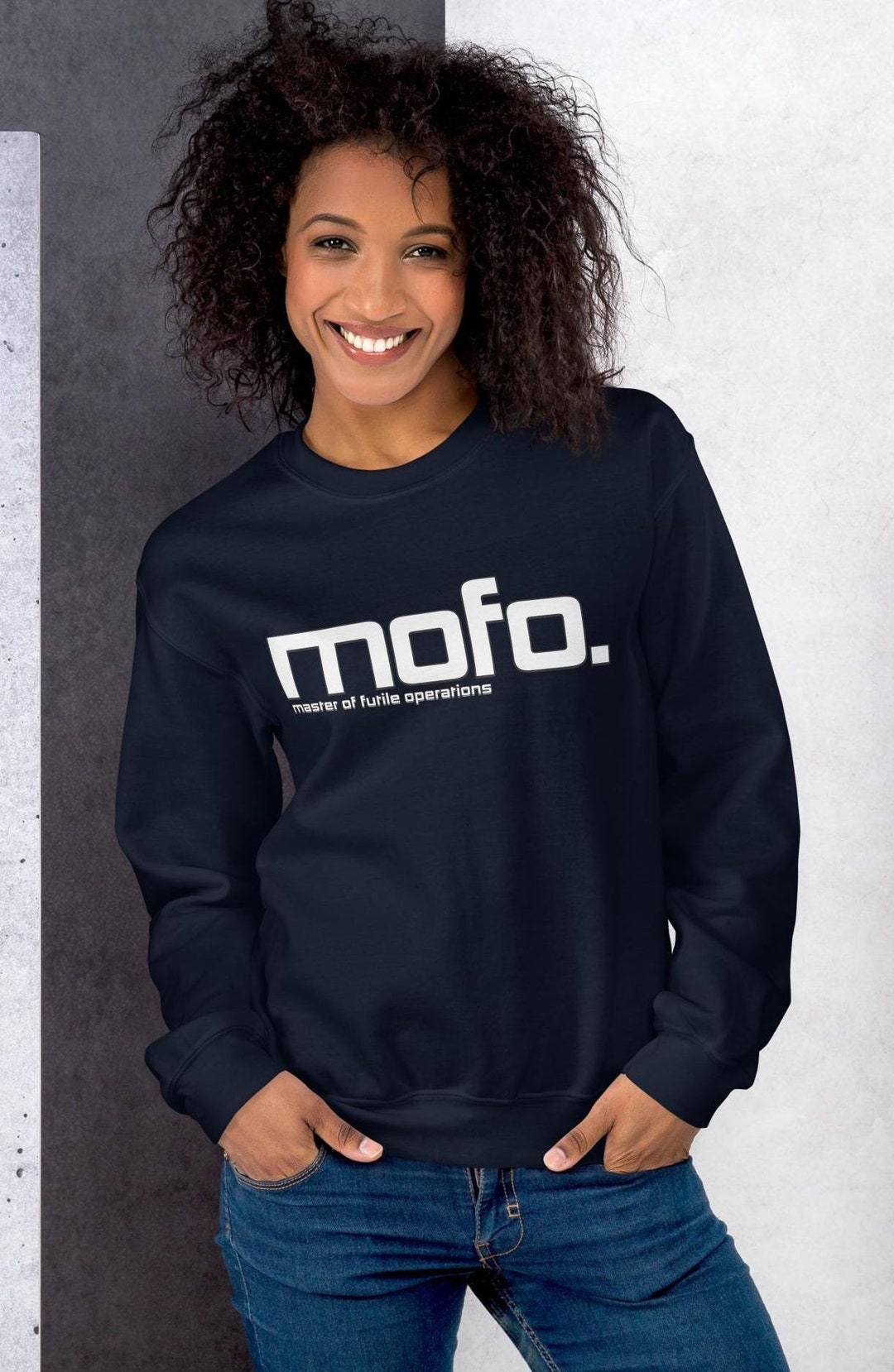 Hilarious MOFO Slogan, LOL Meme Shirt, Rude Unisex Sweatshirt, Large, Oversized Edgy Slogan ...
