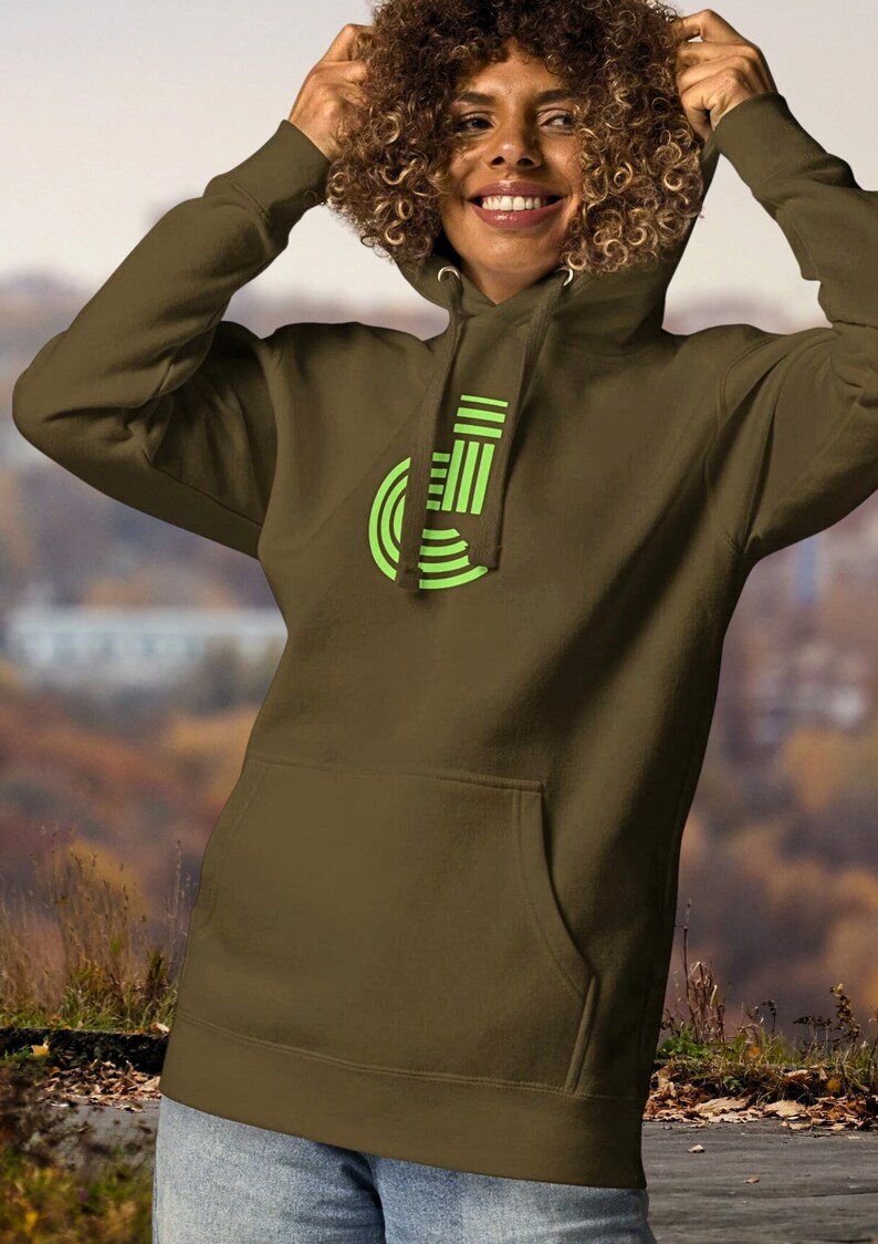 Bright Neon Green Riddler Print, Inverted Question Mark Hoodie, Flip ...