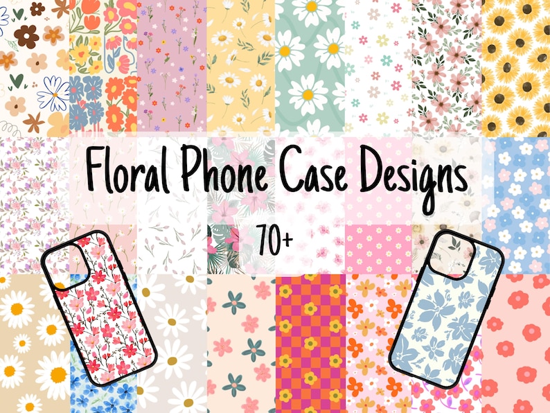 70+ Floral Phone Case Sublimation Designs Bundle (PNG) - Etsy