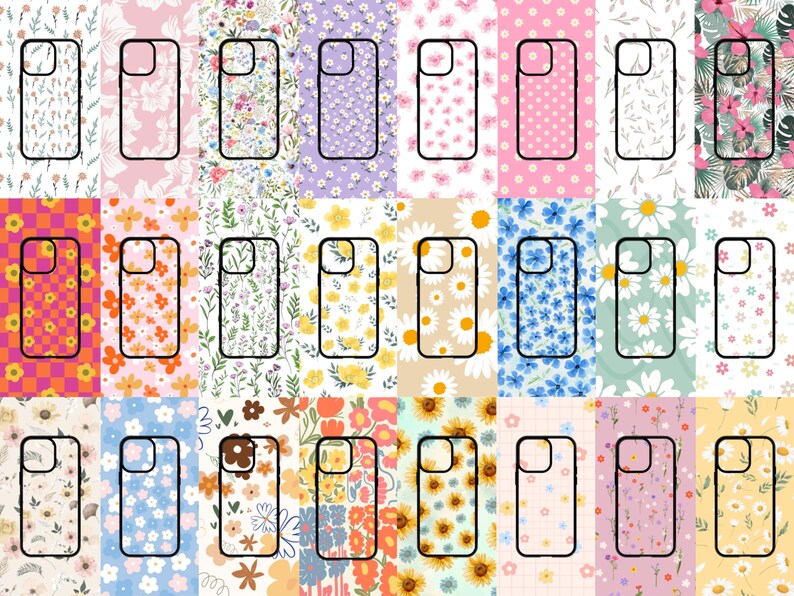 70+ Floral Phone Case Sublimation Designs Bundle (PNG) - Etsy